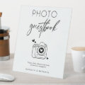 Minimalist Photo Guest Book Camera Sign | Zazzle