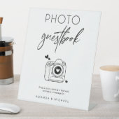 Minimalist Photo Guest Book Camera Sign | Zazzle