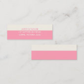 Minimalist Pink and Cream Custom Address Card | Zazzle