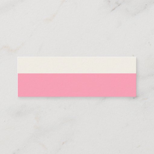 Minimalist Pink and Cream Custom Address Card | Zazzle
