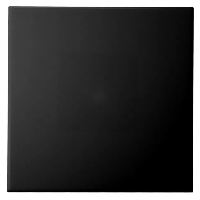 "minimalist Plain Black Solid Color Ceramic Tile | Zazzle