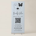 Minimalist Professional Beauty Salon Soft Navy Retractable Banner | Zazzle