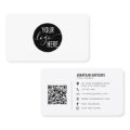 Minimalist Professional Company Logo QR Code Business Card | Zazzle