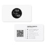 Minimalist Professional Company Logo QR Code Business Card | Zazzle