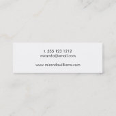 Minimalist Professional Elegant Black Mini Business Card | Zazzle