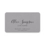 Minimalist Professional Handwritten Font White Business Card | Zazzle