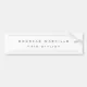 Minimalist Professional Modern Bumper Sticker | Zazzle