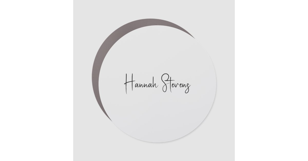Minimalist Professional Modern Calligraphy Car Magnet | Zazzle