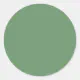 Minimalist Professional Solid Russian Green Color Classic Round Sticker ...