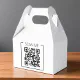 Minimalist QR Code Scan Me Business Favor Boxes | Zazzle