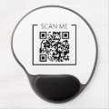 Minimalist QR Code Scan Me Business Gel Mouse Pad | Zazzle