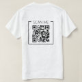 Minimalist QR Code Scan Me Business T-Shirt | Zazzle