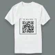 Minimalist QR Code Scan Me Business T-Shirt | Zazzle