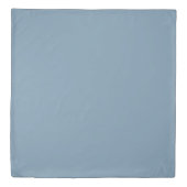 Minimalist Reversible Steel Blue Double Sided Duvet Cover | Zazzle