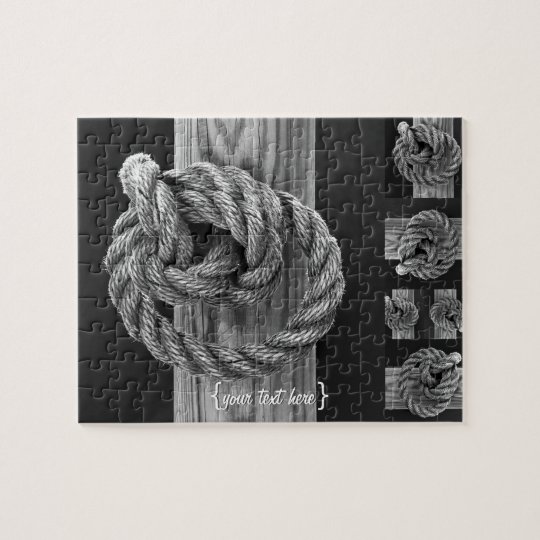 Minimalist Rope Knot Jigsaw Puzzle | Zazzle.com