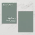 Minimalist Sage Green and White Bridal Shower Note Card | Zazzle