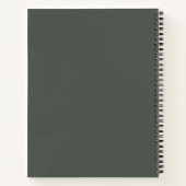 Minimalist Sage Green Gold Personalized Sketchbook Notebook | Zazzle