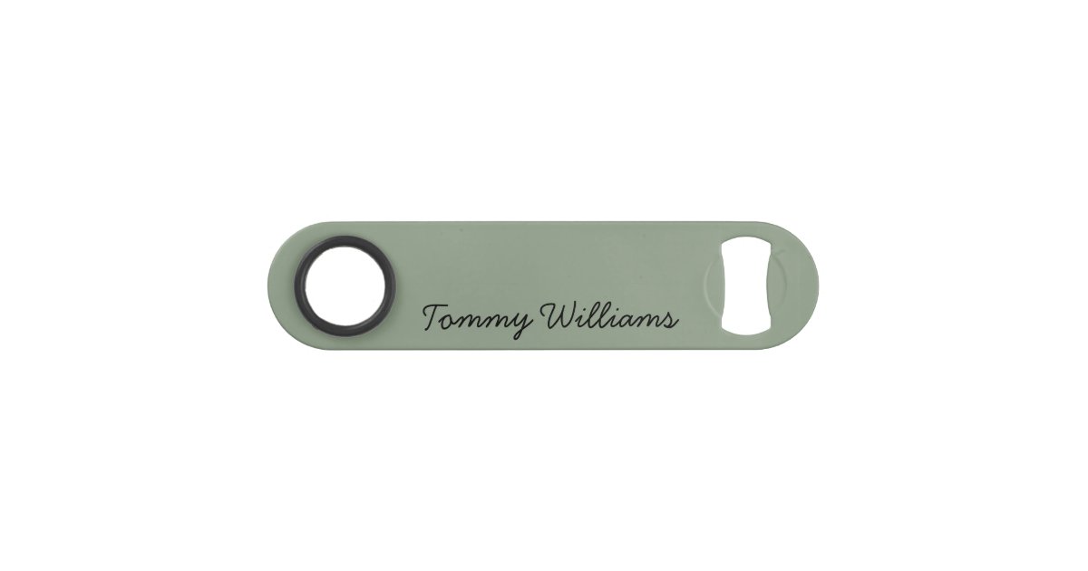 Minimalist Sage Green Professional Simple Bar Key | Zazzle