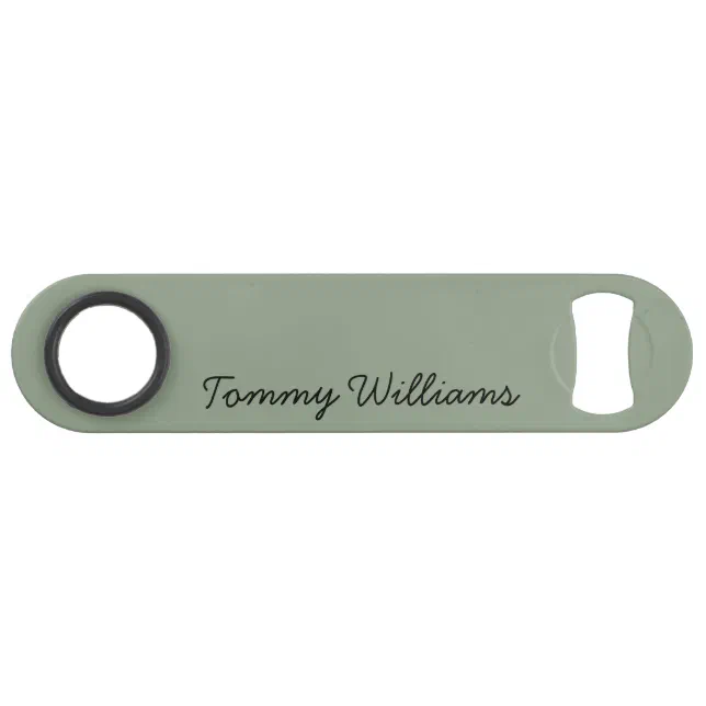 Minimalist Sage Green Professional Simple Bar Key | Zazzle