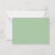 Minimalist Sage Green Two Border Monogram Note Card | Zazzle