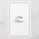 Minimalist scalloped border menu with name | Zazzle