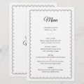 Minimalist scalloped border menu with name | Zazzle