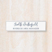 Minimalist Script Company Personnel Staff Door Sign | Zazzle