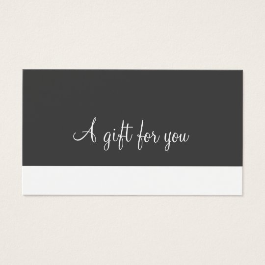 Minimalist Script Gift Certificate | Zazzle.com