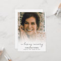 Minimalist Script In Loving Memory Photo Funeral Invitation | Zazzle