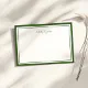 Minimalist Script Moss Green Two Border Monogram Note Card | Zazzle