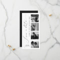 Minimalist Script Photo Bookmark Elegant Wedding Save The Date | Zazzle