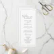 Minimalist Silver Wedding Program | Zazzle