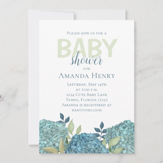 Minimalist Simple Baby Shower Invitation Template | Zazzle.com