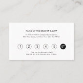 Minimalist Simple Black White Stripes Loyalty Card | Zazzle