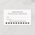 Minimalist Simple Black White Stripes Loyalty Card | Zazzle