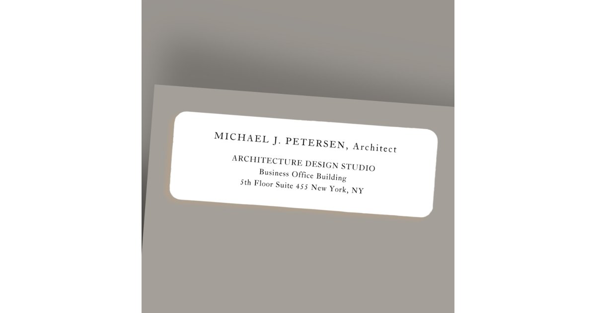 Minimalist simple business basic template label | Zazzle