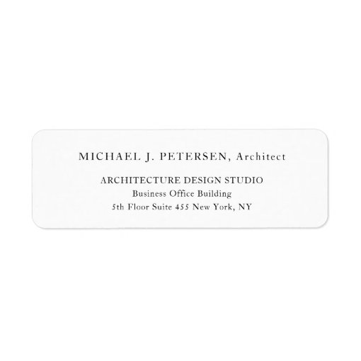 Minimalist simple business basic template label | Zazzle
