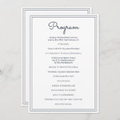 Minimalist Simple Cursive Script Wedding Program | Zazzle