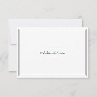Minimalist Simple Cursive Script Wedding RSVP | Zazzle