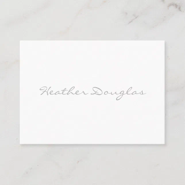 Minimalist Simple Elegant Business Card | Zazzle