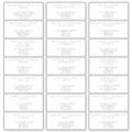 Minimalist Simple Guest Address Labels | Zazzle