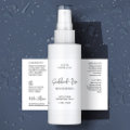 Minimalist Simple Spray Bottle Waterproof Product Food Label | Zazzle