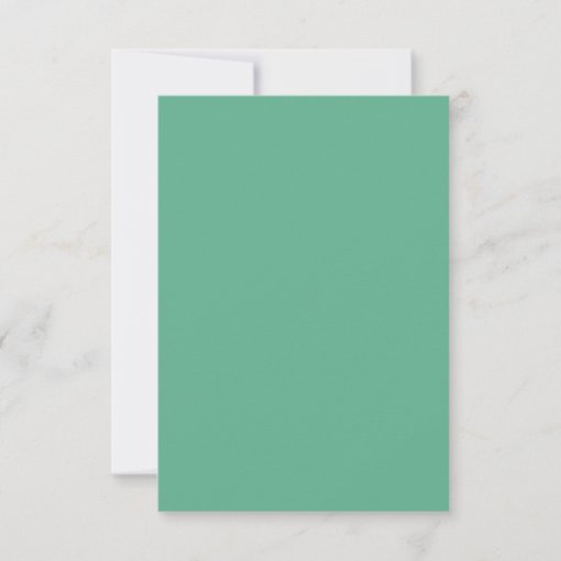 Minimalist Simple Wedding QR RSVP Mint Green Card | Zazzle