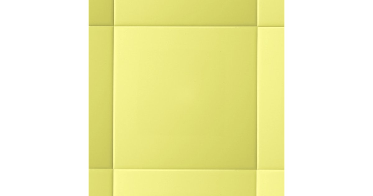 Minimalist Solid Color | Custard Yellow Ceramic Tile | Zazzle