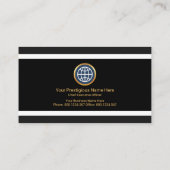 Minimalist Striking White Lines Import Export Business Card | Zazzle