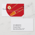 Minimalist Sushi Japanese Restaurant Chef Catering Business Card | Zazzle
