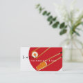 Minimalist Sushi Japanese Restaurant Chef Catering Business Card | Zazzle