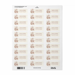 Minimalist Terracotta Burnt Orange Return Address Label | Zazzle