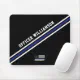 Minimalist Thin Blue Line Police Officer Custom Mouse Pad | Zazzle