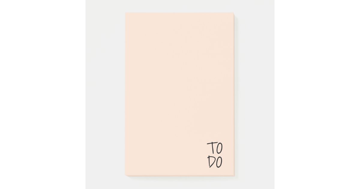 Minimalist To Do List Post-it Notes | Zazzle